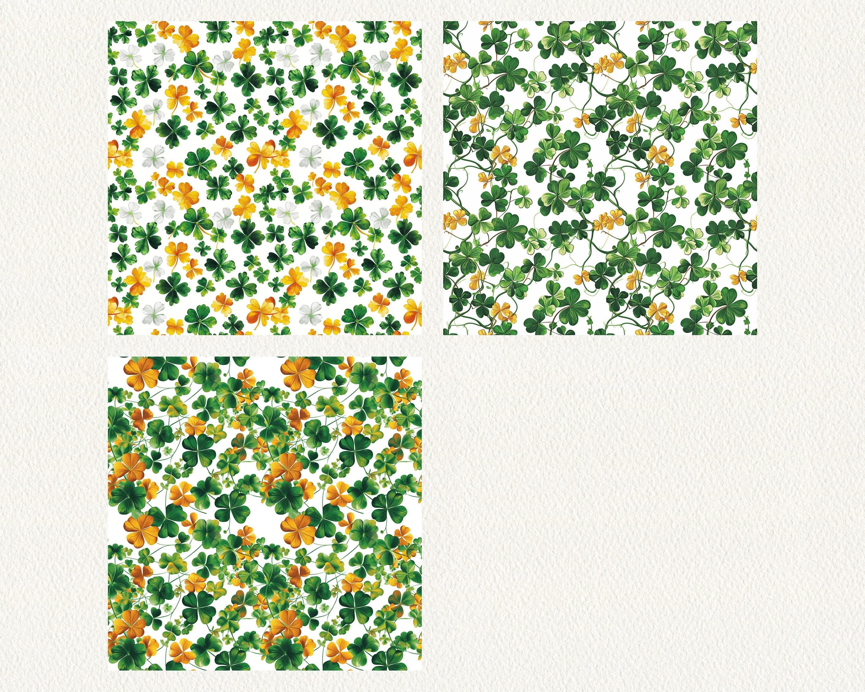 St Paddy Stickers Pattern Seamless Digital Papers Tile Patterns ...