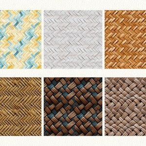 Basket Weave Seamless Digital Papers - Seamless Tile Patterns Printable ...