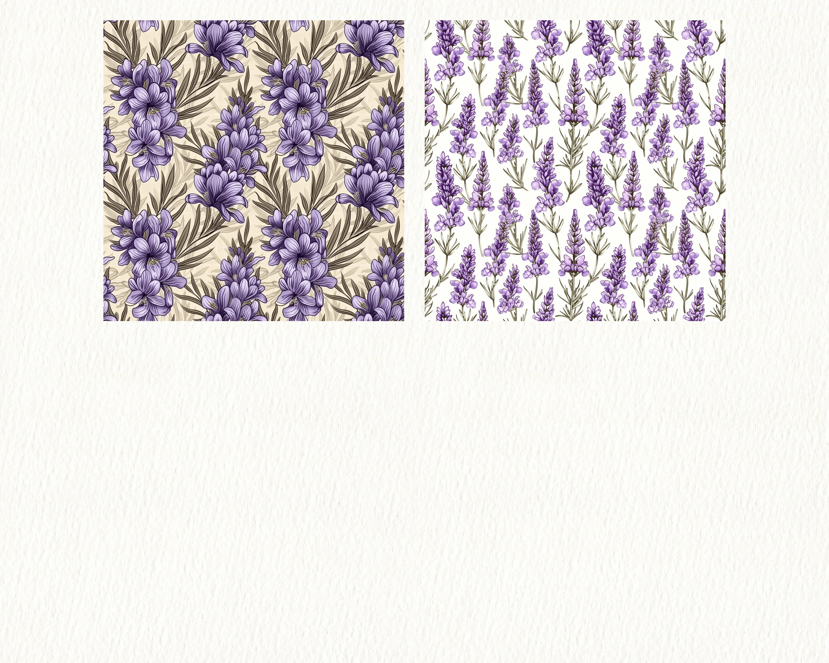Lavender Elegance Pattern Seamless Digital Papers - Printable Scrapbook ...