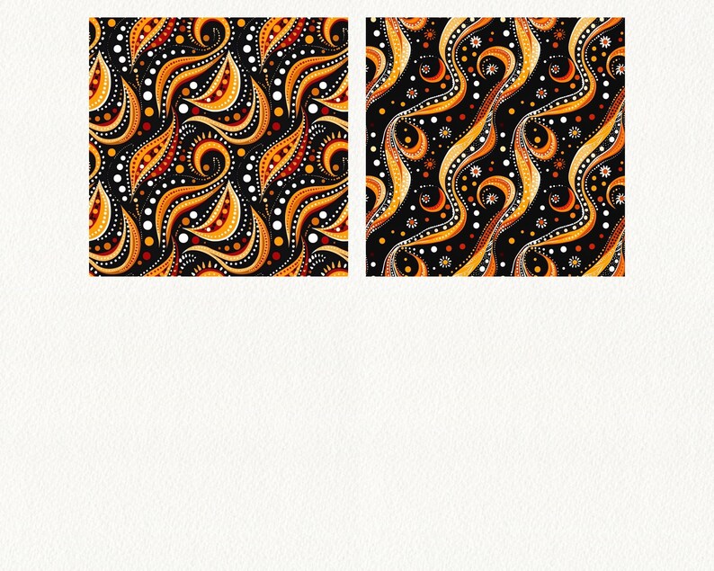 Aboriginal Dreamtime Pattern Seamless Digital Papers - Printable ...