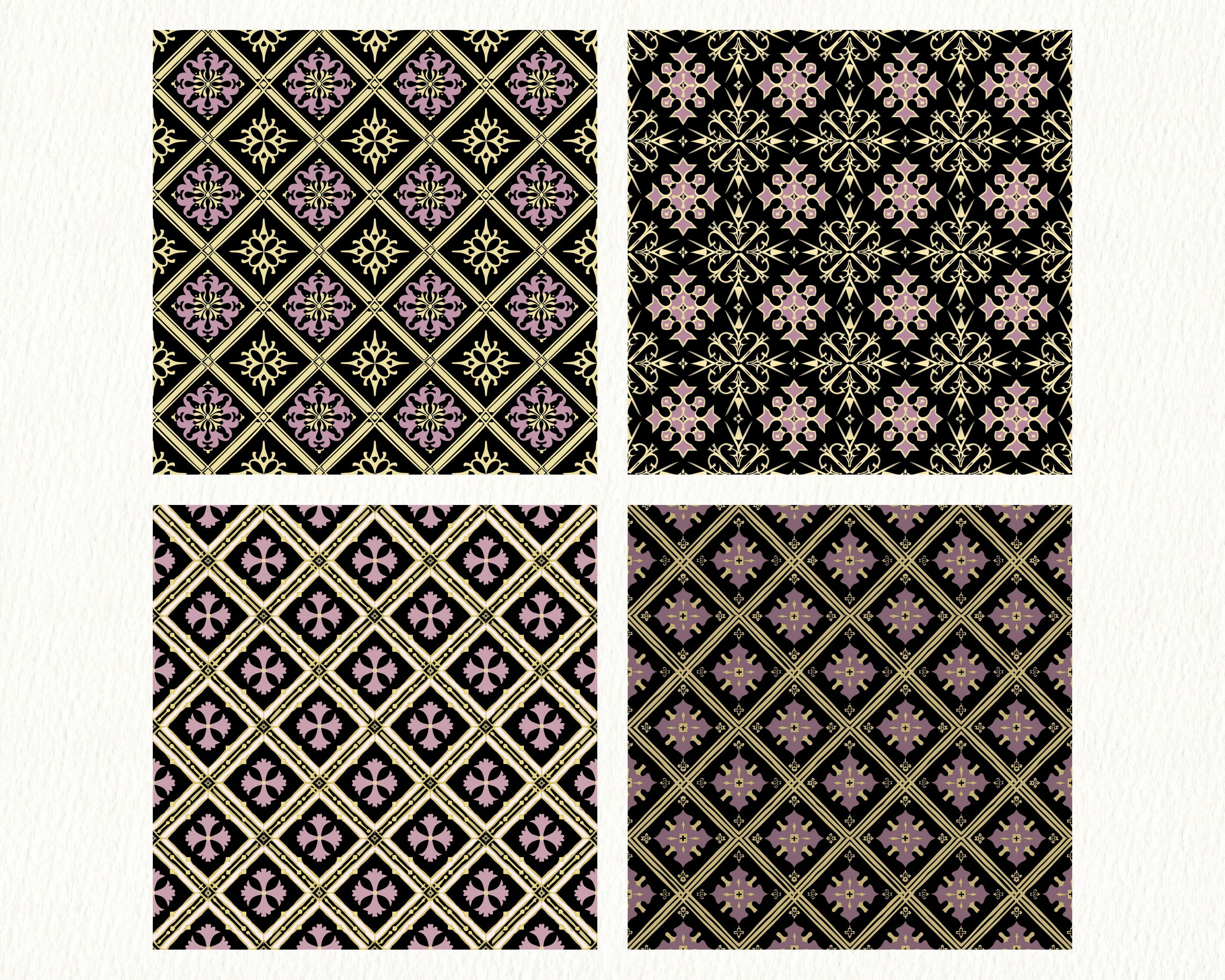 Gothic Cross Pattern Seamless Digital Papers druckbares Scrapbook ...