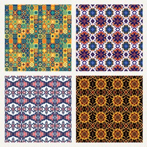 Delhi Ethnic Pattern Seamless Digital Papers - Printable Scrapbook ...