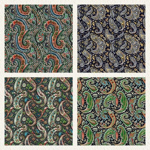 Filigree Paisley Pattern Seamless Digital Papers - Printable Scrapbook ...