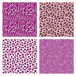 Pink Leopard Pattern Seamless Digital Papers - Printable Scrapbook ...
