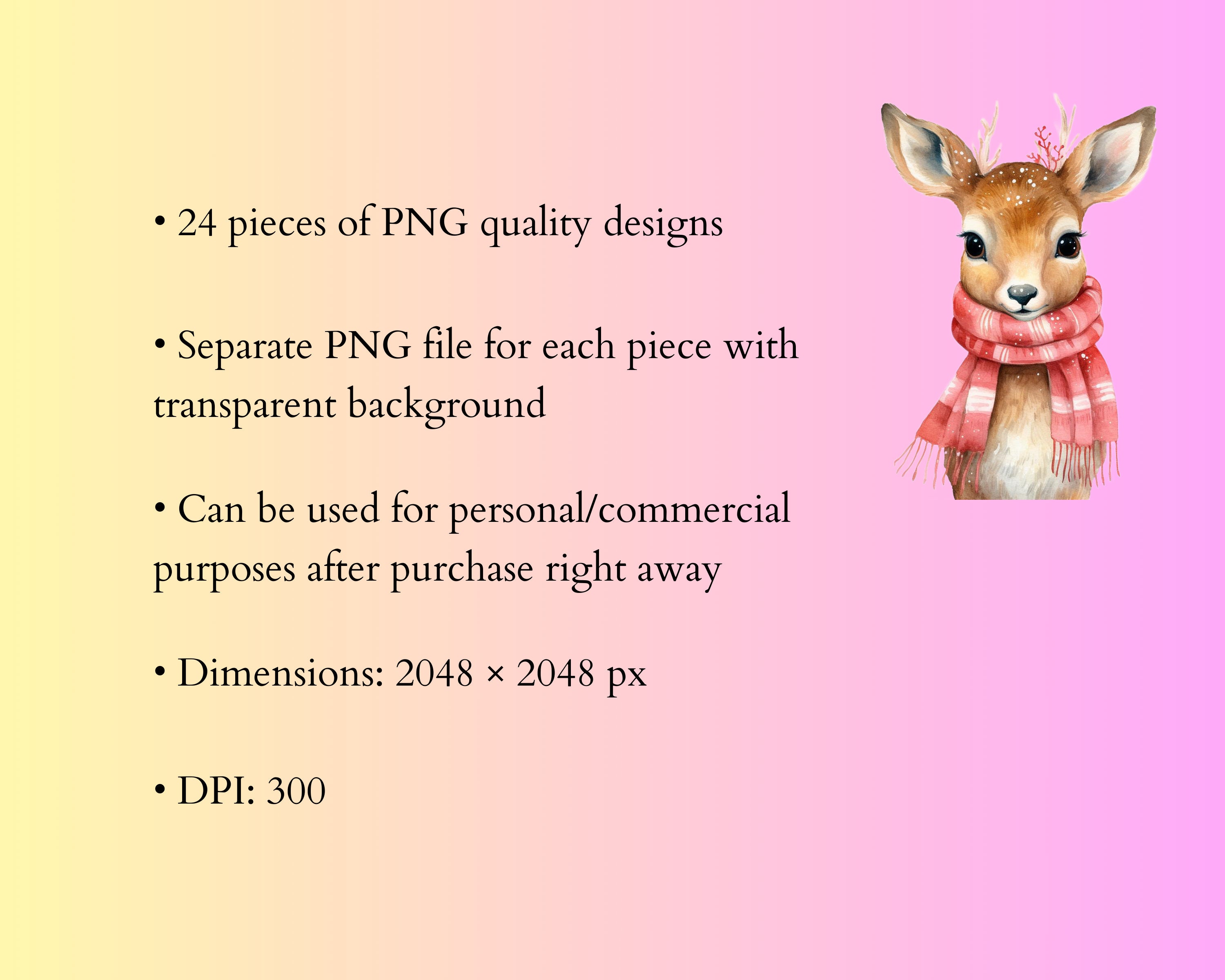 Cute Animals Scarf, Winter, Fall, Autumn, Digital Printable Clip Art ...