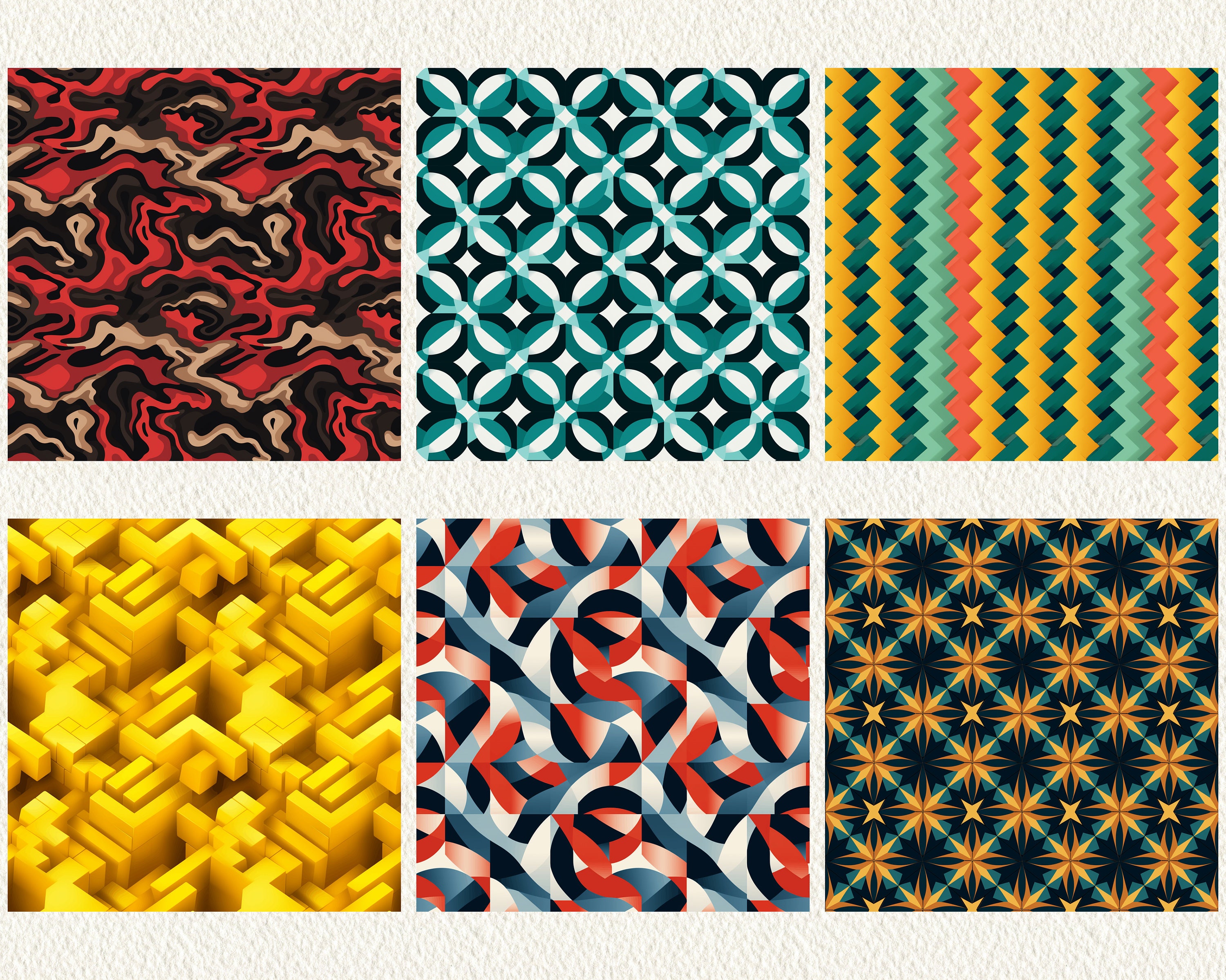 Composite Overlay Pattern Seamless Digital Papers Seamless Tile ...