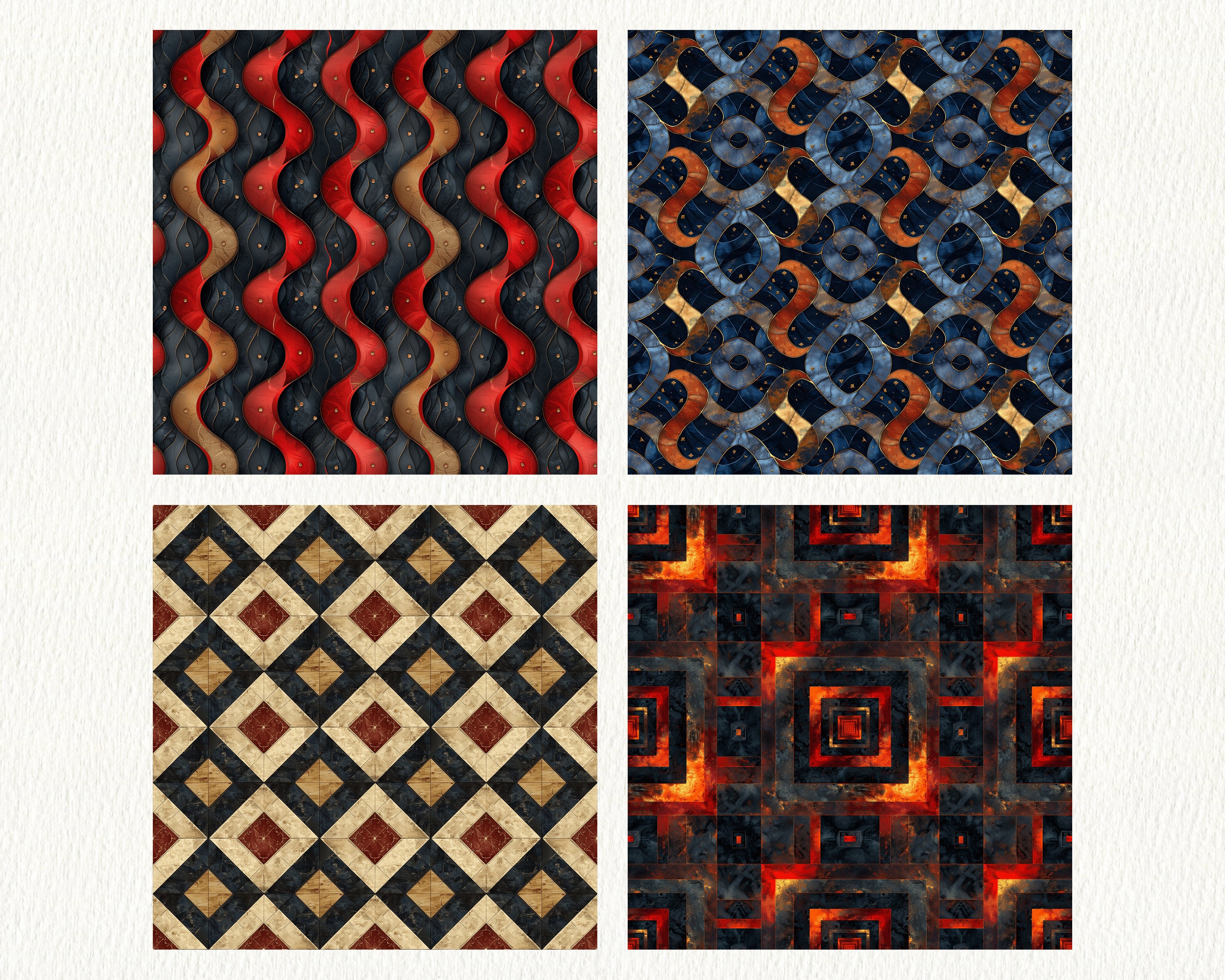 Casino Carpet Pattern Seamless Digital Papers - Printable Scrapbook ...