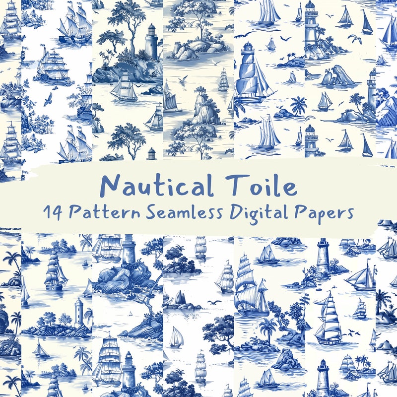 Nautical Wallpaper - Etsy Australia