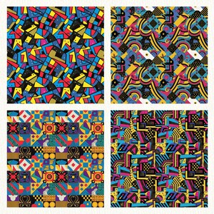 90s Pattern Tiles Pattern Seamless Digital Papers - Printable Scrapbook ...