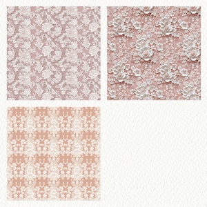 Dusty Rose Lace Pattern Seamless Digital Papers - Printable Scrapbook ...