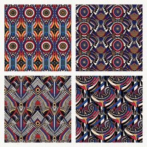 Ndebele Geometry Pattern Seamless Digital Papers - Printable Scrapbook ...