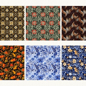 Javanese Batik Pattern Seamless Digital Papers - Tile Patterns ...