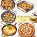 European Food Digital Printable Clip Art Graphics in PNG - Etsy
