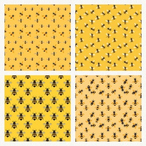 Honeycomb and Bees Pattern Seamless Digital Papers - Printable ...