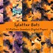 Splatter Bats Pattern Seamless Digital Papers - Printable Scrapbook ...