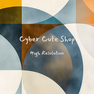 Modern Overlapping Circles Digital Art | Printable Wall Decor ...