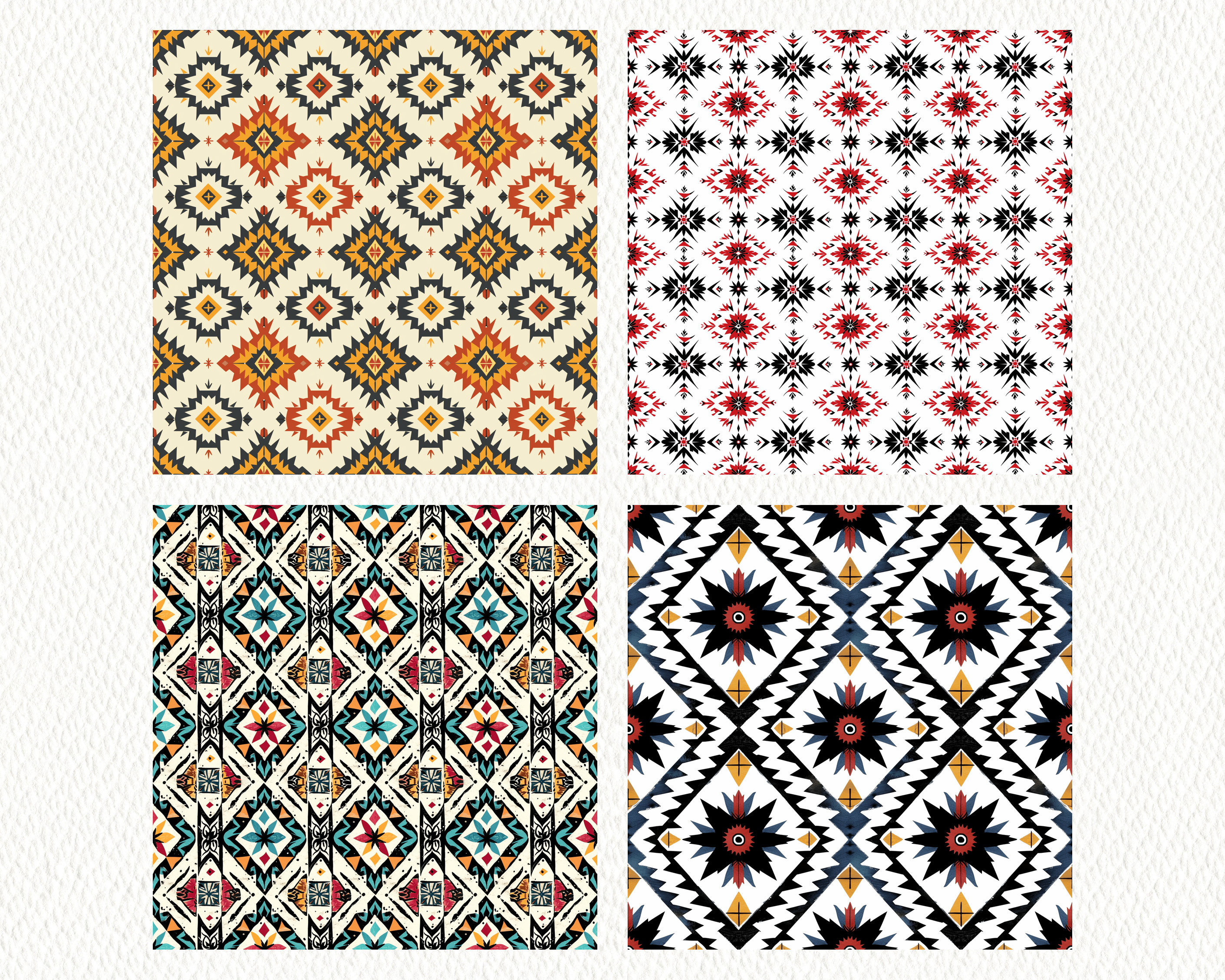 Choctaw Pattern Seamless Digital Papers Printable Scrapbook Paper ...