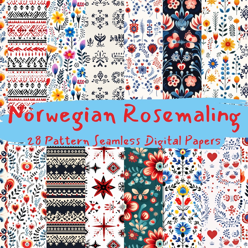 Rosemaling Patterns - Etsy