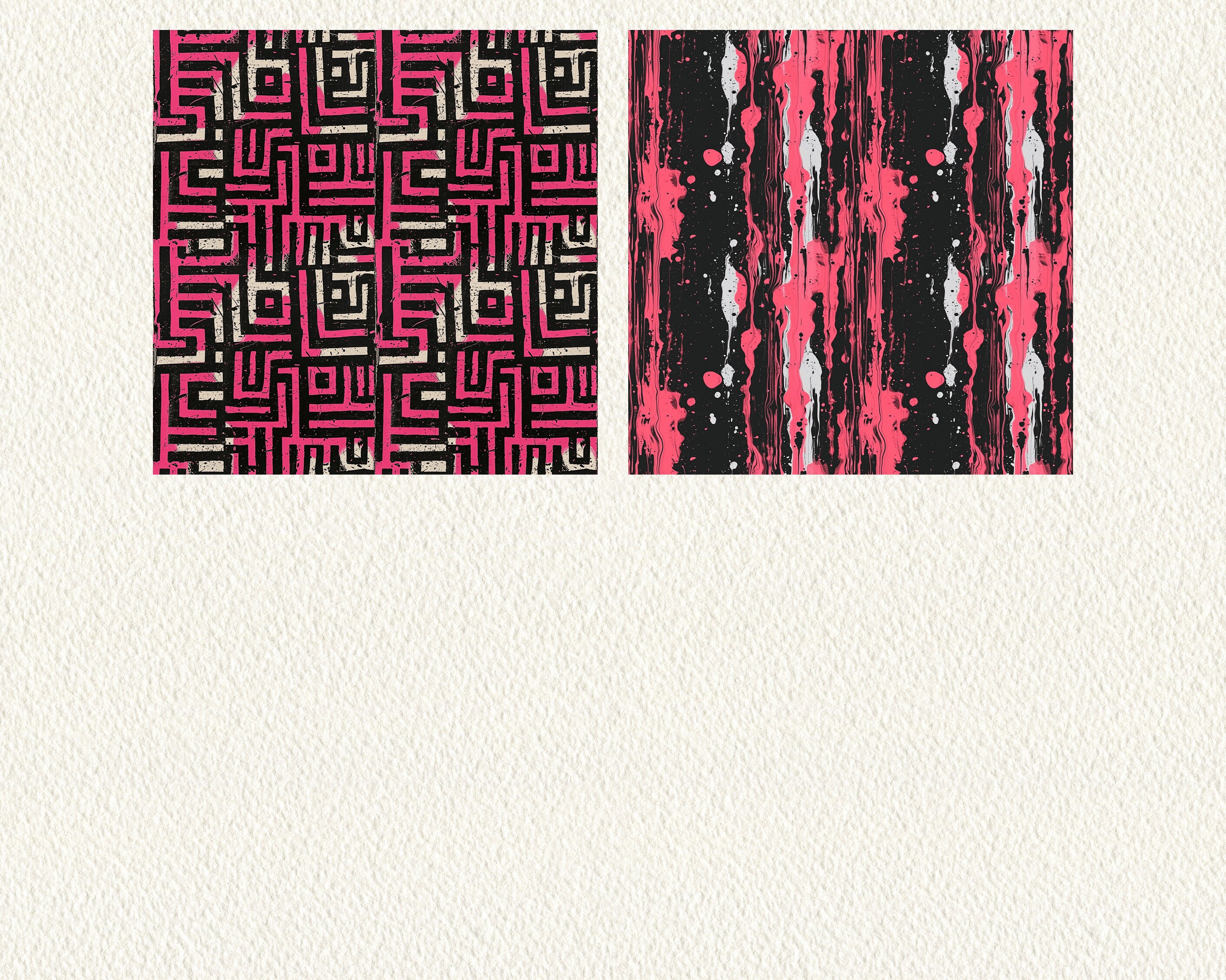 Neon Contrast Pattern Seamless Digital Papers - Tile Patterns Printable ...