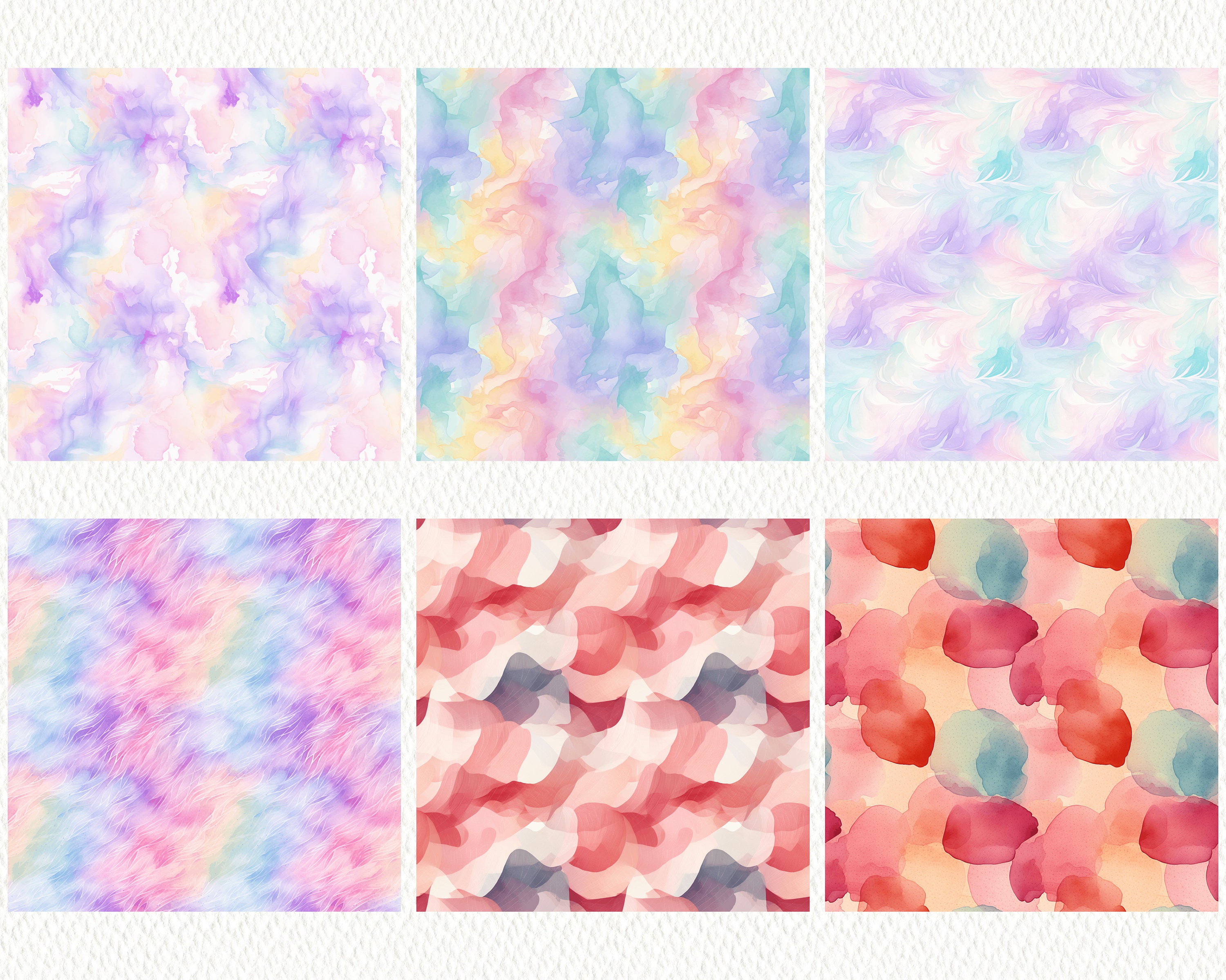 Watercolor Paper Pattern Seamless Digital Papers Tile Patterns ...