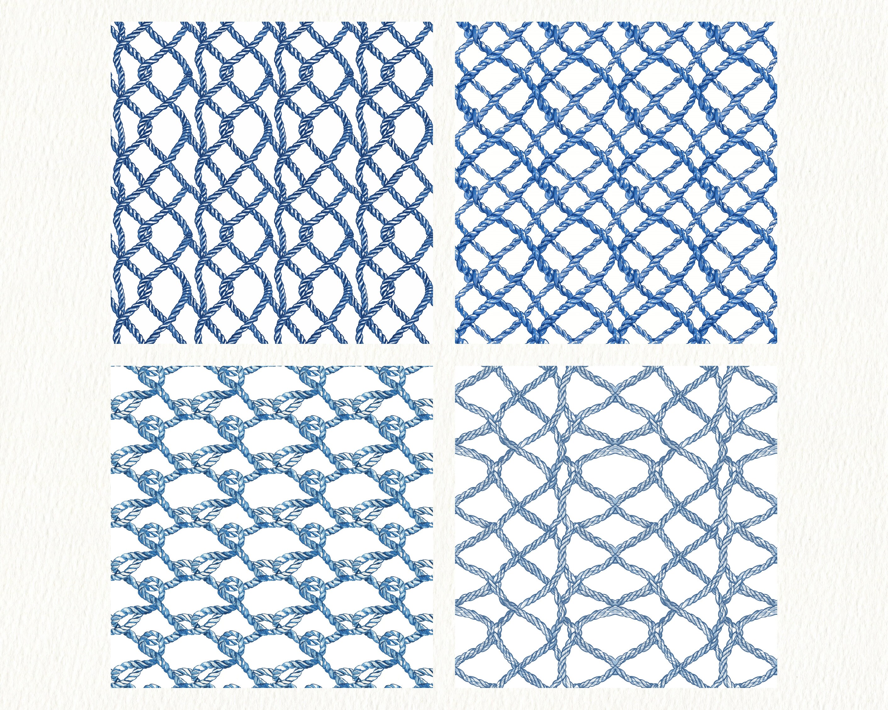 Blue Rope Knot Pattern Seamless Digital Papers - Etsy