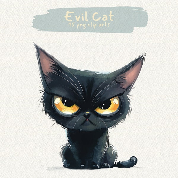 Evil Cat - Etsy
