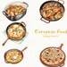 European Food Digital Printable Clip Art Graphics in PNG - Etsy
