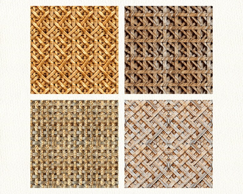 Bahama Rattan Lattice Pattern Seamless Digital Papers Printable ...