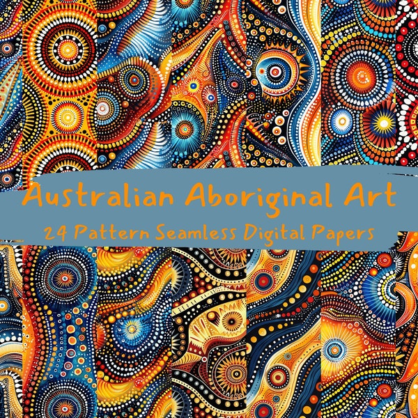 Aboriginal Painting Pattern - Etsy Australia