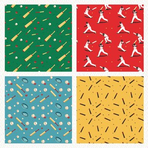 Cricket Field Pattern Seamless Digital Papers - Printable Scrapbook ...