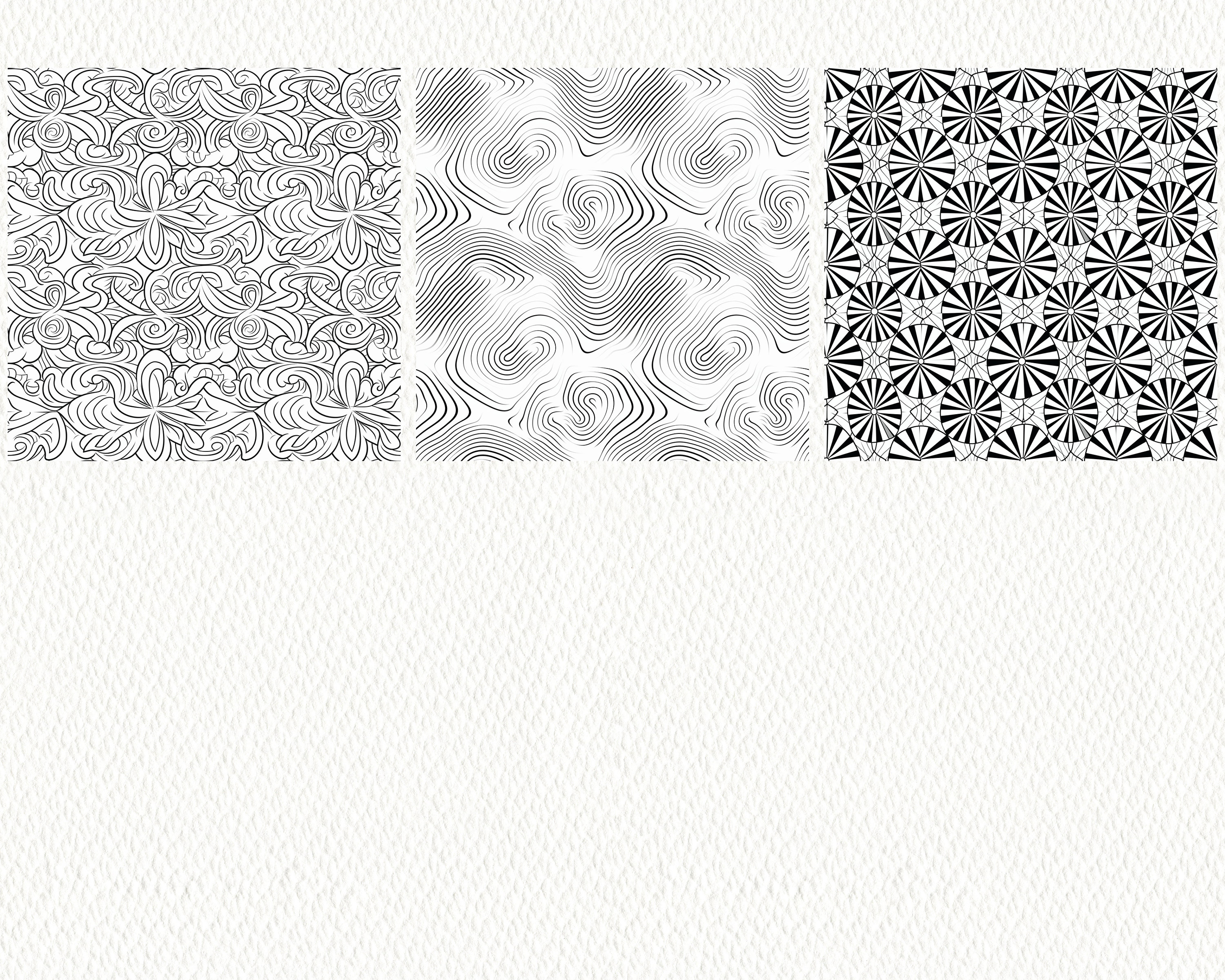 Contour Pattern Digital Papers Seamless Tile Patterns Printable ...