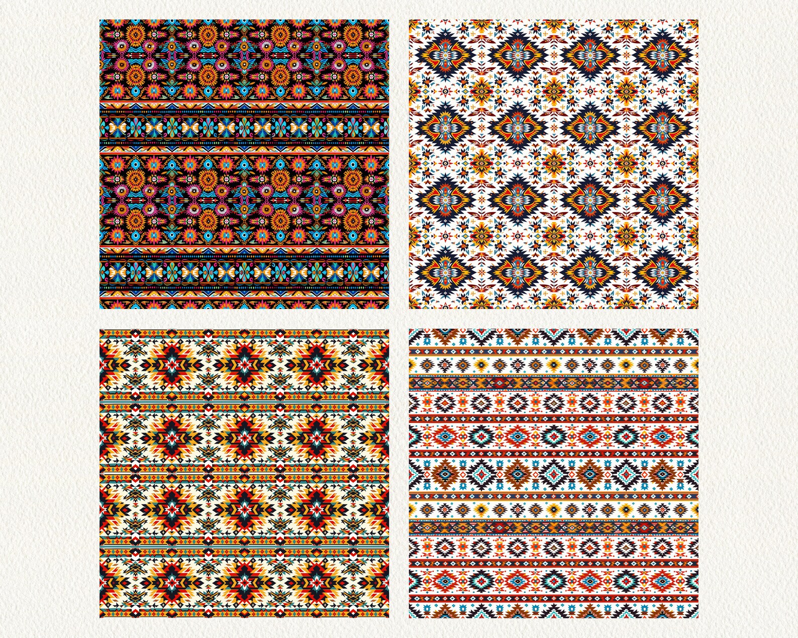 Indian Native American Pattern Seamless Digital Papers - Printable ...