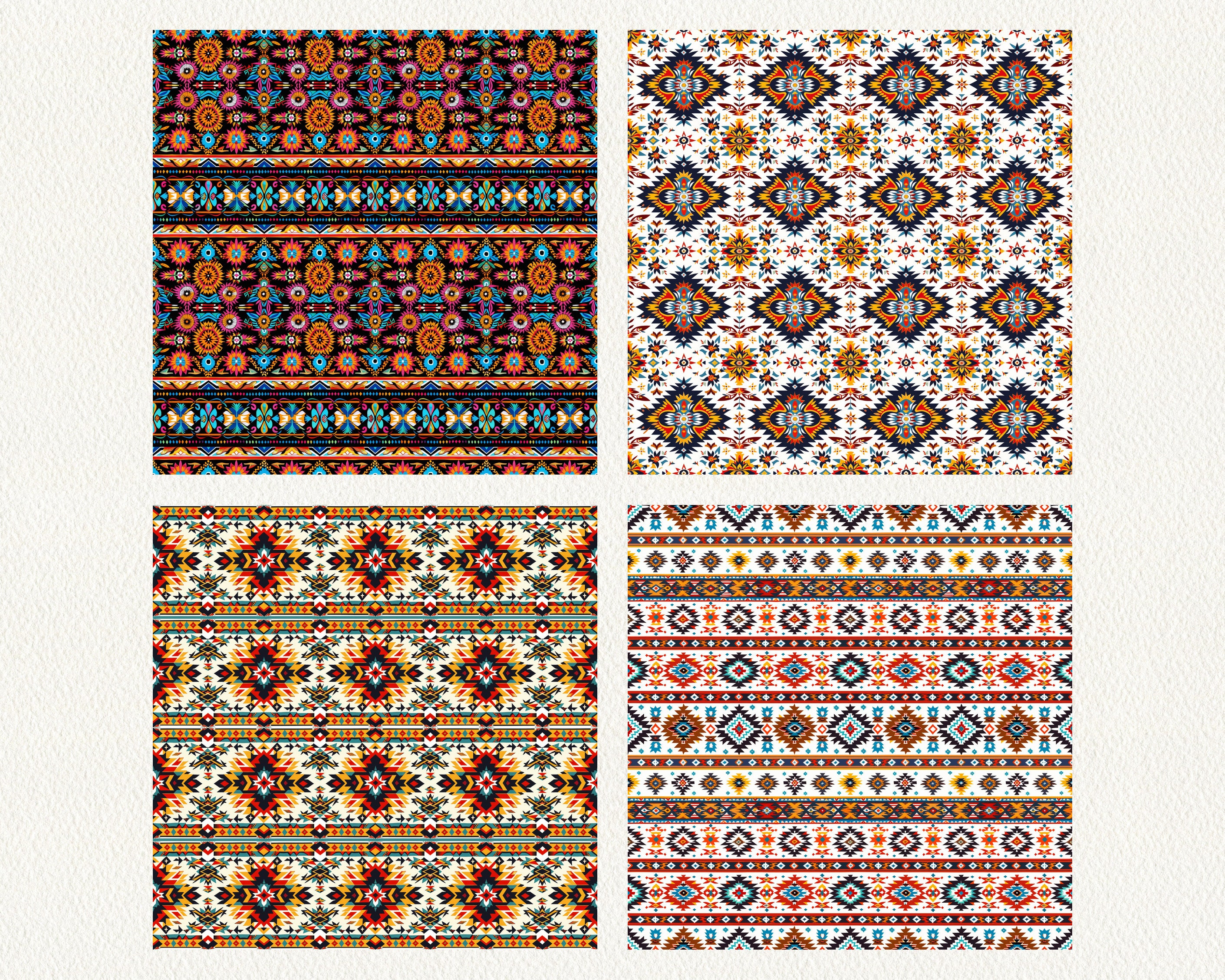 Indian Native American Pattern Seamless Digital Papers - Printable ...