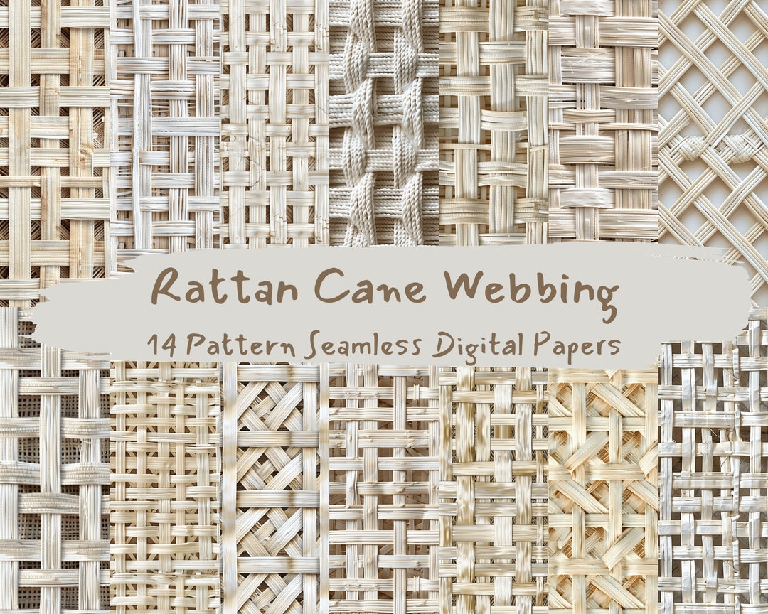 Rattan Cane Webbing Pattern Seamless Digital Papers - Printable ...