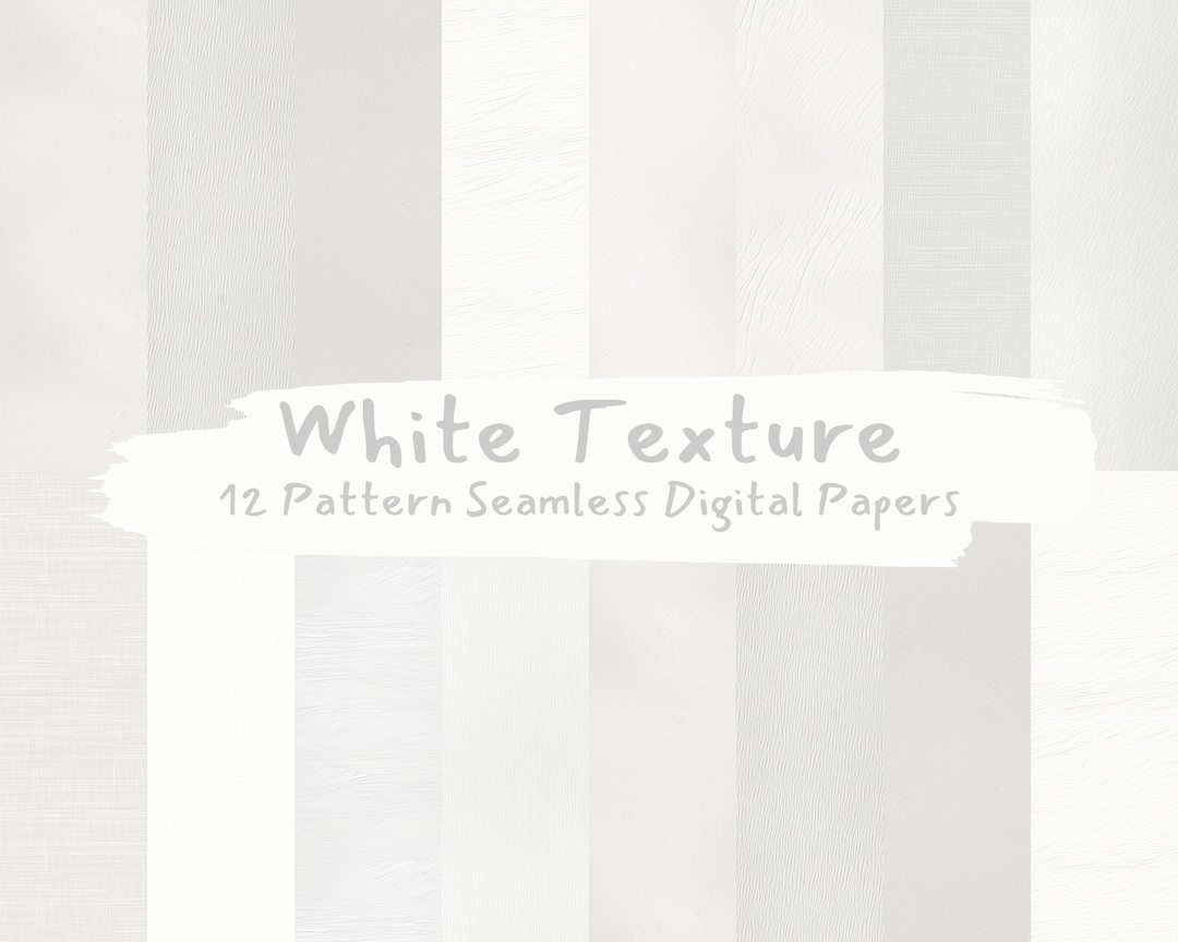 White Texture Pattern Seamless Digital Papers - Tile Patterns Printable ...
