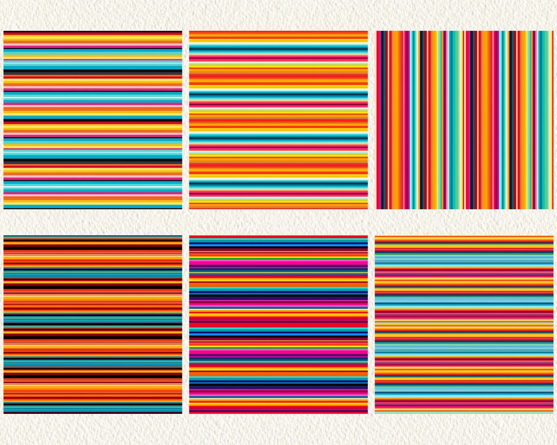 Mexican Serape Pattern Seamless Digital Papers - Tile Patterns ...