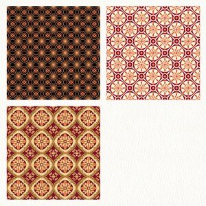 Ancient Roman Flower Geometry Pattern Seamless Digital Papers ...
