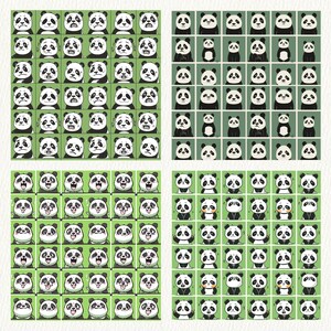 Funny Panda Pattern Seamless Digital Papers - Printable Scrapbook Paper ...