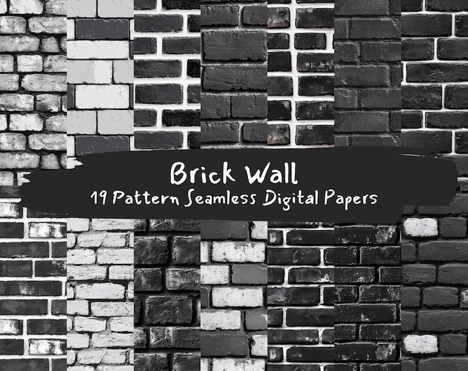 20 Brick Patterns Seamless Stone Patterns Bricks Repeatable Pattern ...