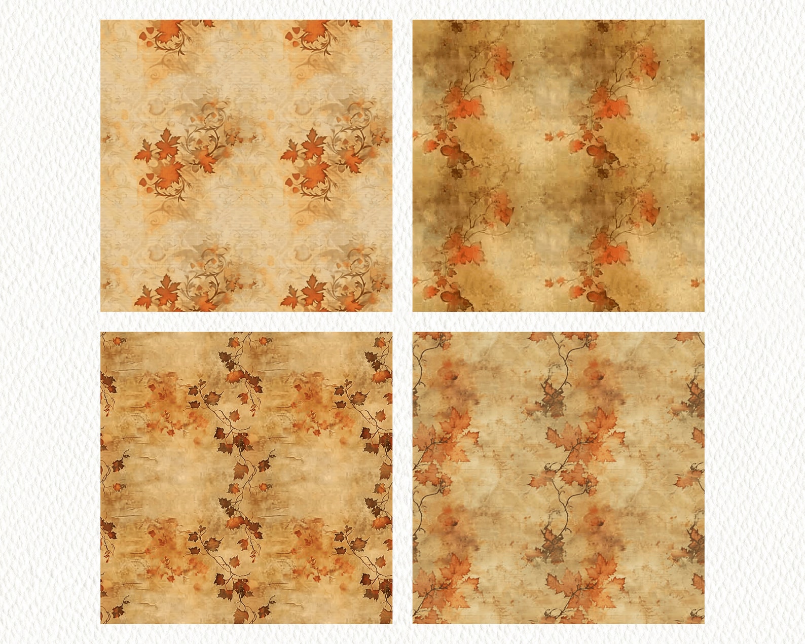 Vintage Distressed Papers Pattern Seamless Digital Papers - Printable ...
