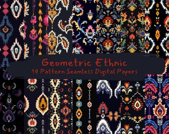 Geometric Ethnic Pattern Seamless, - Etsy