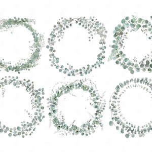 Leafy Green Wreaths Printable Clipart, Png Format, Transparent ...