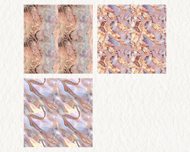 Iridescent Oil Spill Pattern Seamless Digital Papers - Printable ...