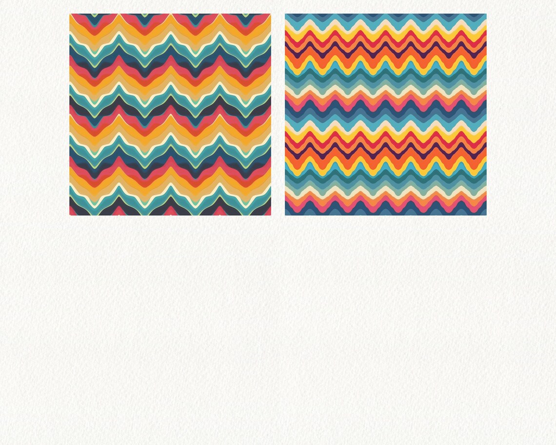 Summer Chevron Pattern Seamless Digital Papers - Printable Scrapbook ...