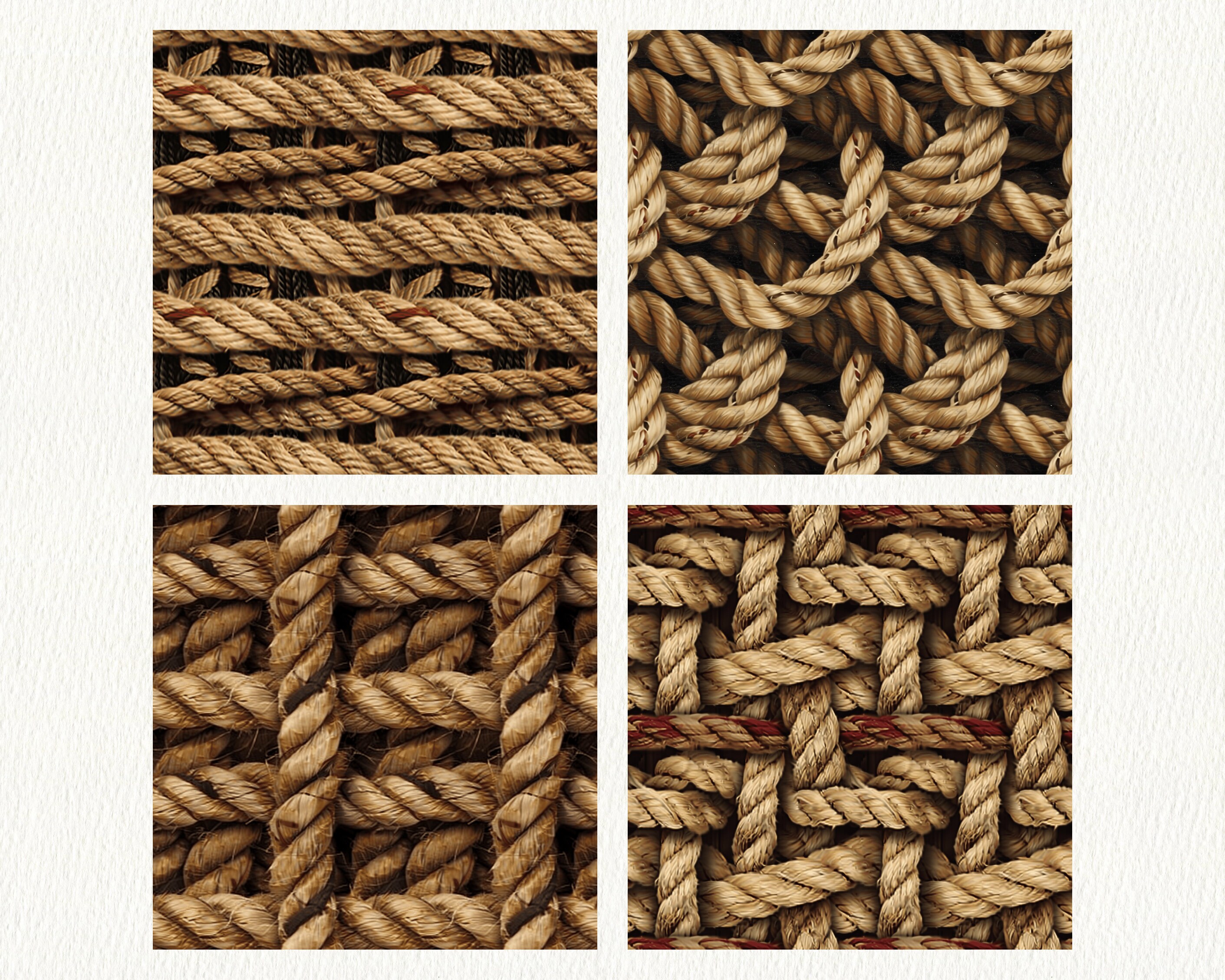 Western Rope Textures Pattern Seamless Digital Papers - Printable ...