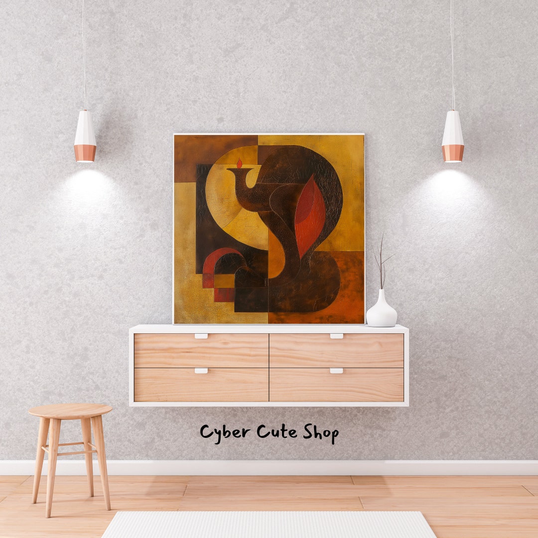 Abstract Ganesha in Geometric Harmony - DIGITAL Art, PRINTABLE Digital ...