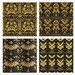 Golden Gothic Pattern Seamless Digital Papers - Printable Scrapbook ...
