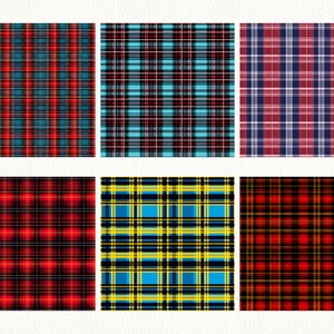Scottish Tartan Pattern Seamless Digital Papers - Tile Patterns ...