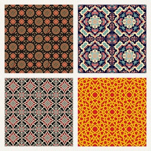 Vietnamese Traditional Pattern Seamless Digital Papers - Printable ...