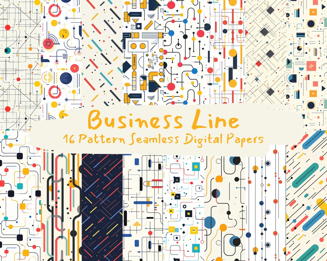 Business Line Pattern Seamless Digital Papers - Tile Patterns Printable ...